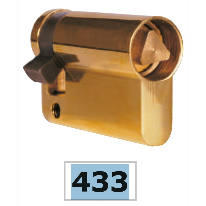 BOMBILLO AGA DE TRIÁNGULO EN LATON DE 41+10mm ref. 433 (LEVA LARGA)